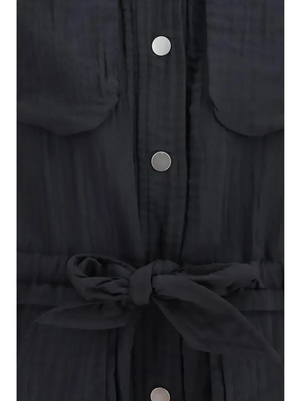 Isabel Marant Étoile Short Cotton Blend Jumpsuit - Black