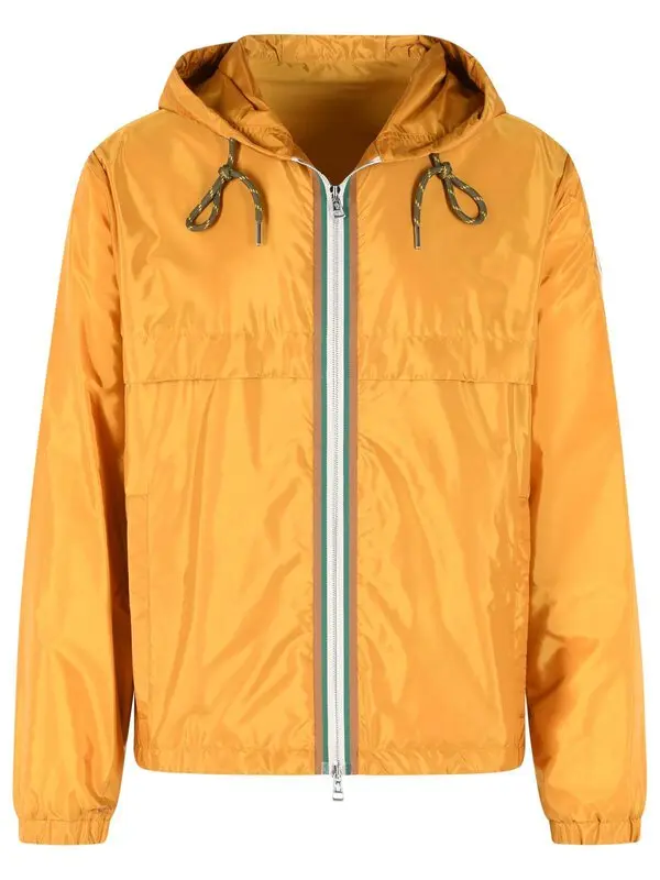 Moncler Nidge' Polyamide Hooded Jacket - Yellow