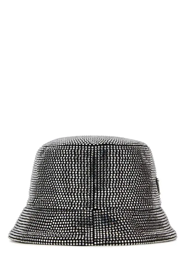 Prada Embellished Fabric Bucket Hat