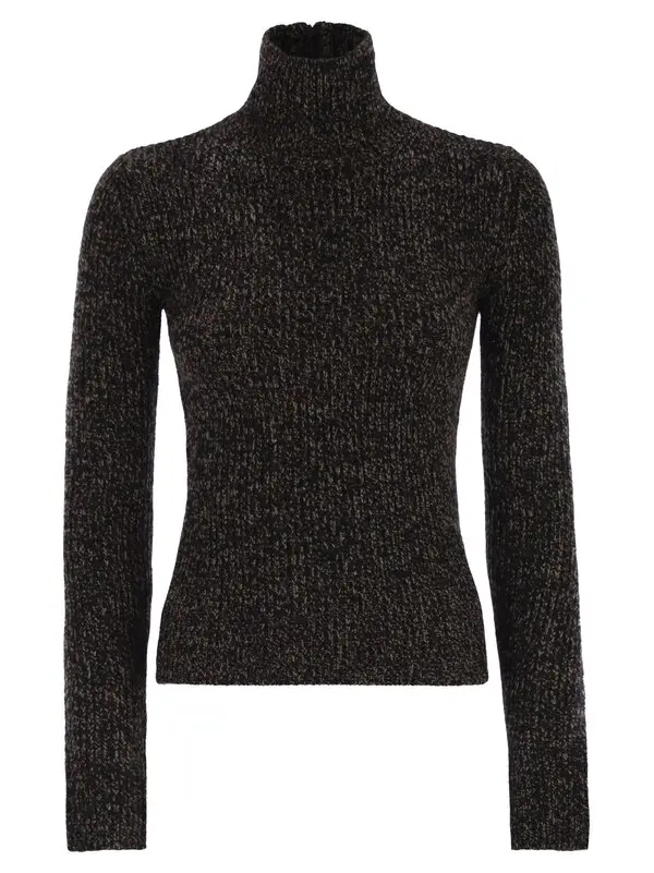 Max Mara Wool Cashmere Turtleneck Jumper - Brown