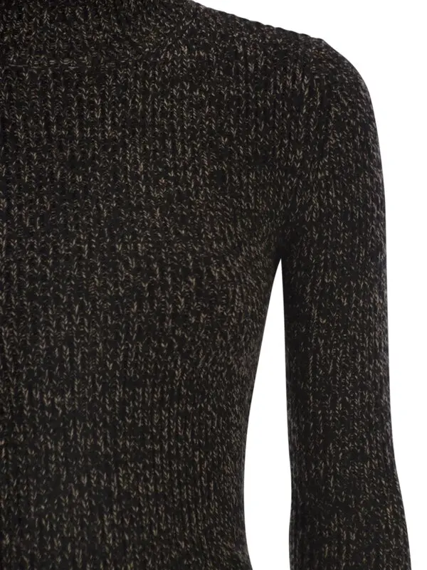 Max Mara Wool Cashmere Turtleneck Jumper - Brown