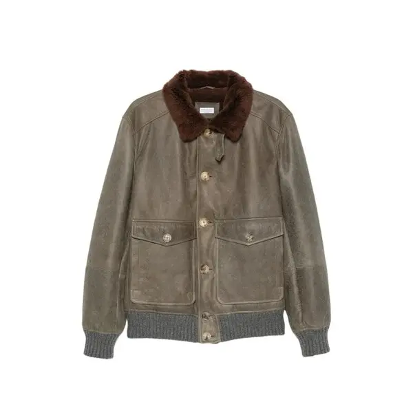 Brunello Cucinelli Leather Jacket