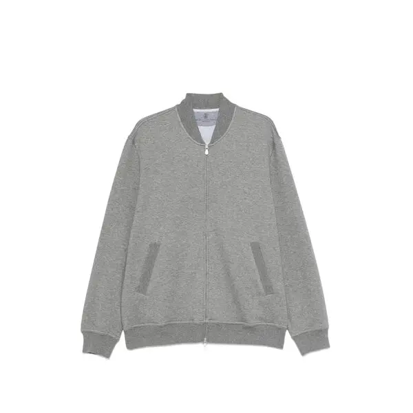 Brunello Cucinelli Zip-up Sweatshirt - Gray