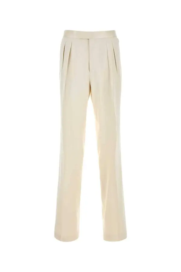 TOM FORD Ivory Satin Pant - White