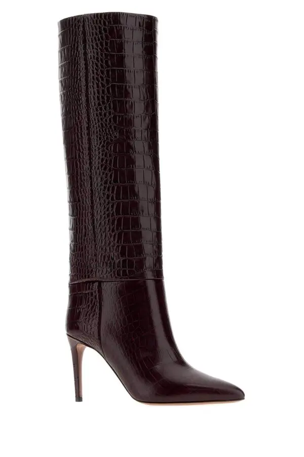 Paris Texas Burgundy Leather Boots