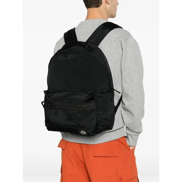 Stone Island Backpacks - Black