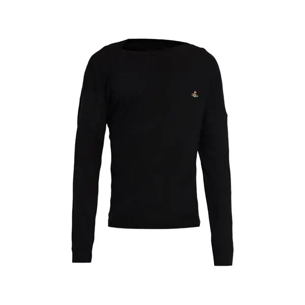 VIVIENNE WESTWOOD Fine Knit Asymmetric Jumper - Black