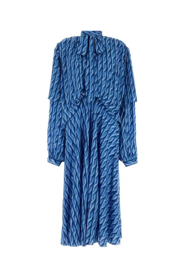 Balenciaga Printed Polyester Dress - Multicolor