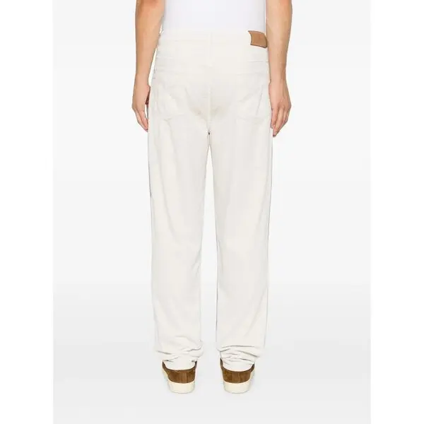 Brunello Cucinelli Neutrals Trousers Regular & Straight-leg Trousers - Cream