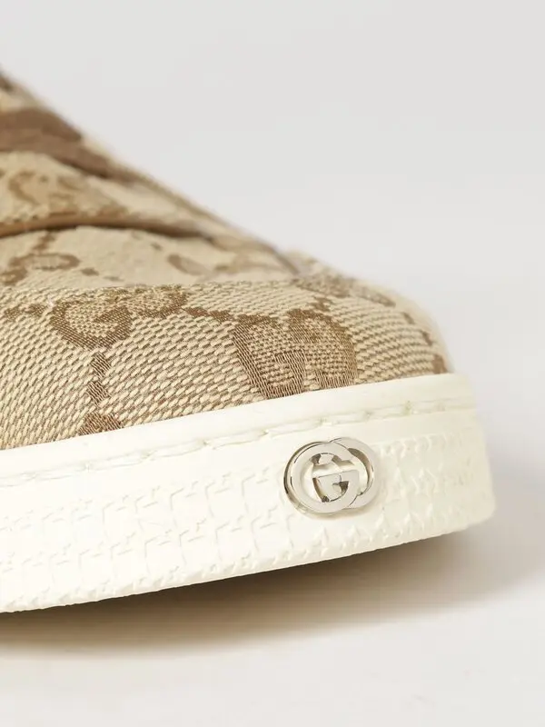 Gucci Jacquard Gg Monogram Stretch Low-top Cotton Sneakers