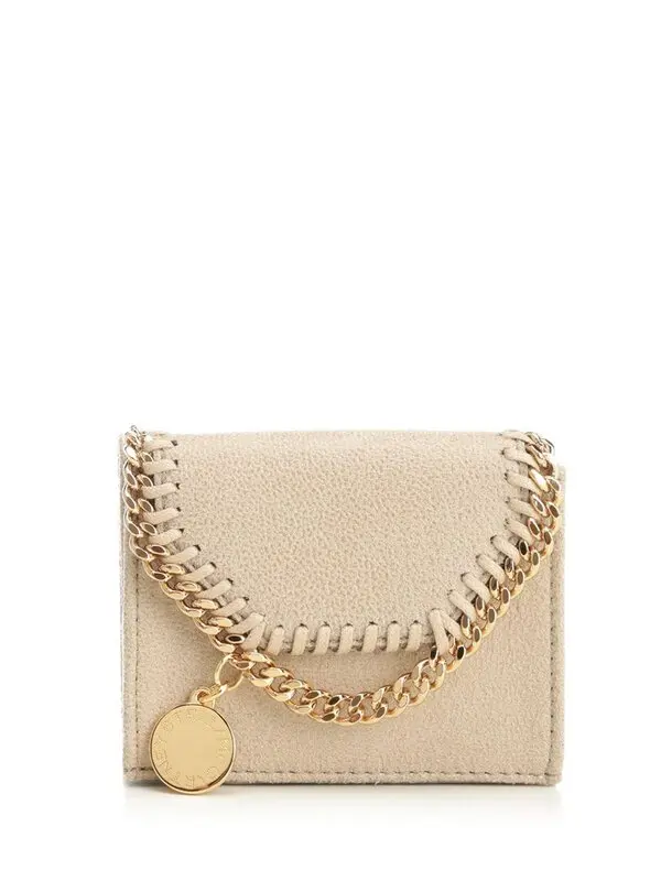 Stella McCartney Falabella Trifold Wallet - Cream