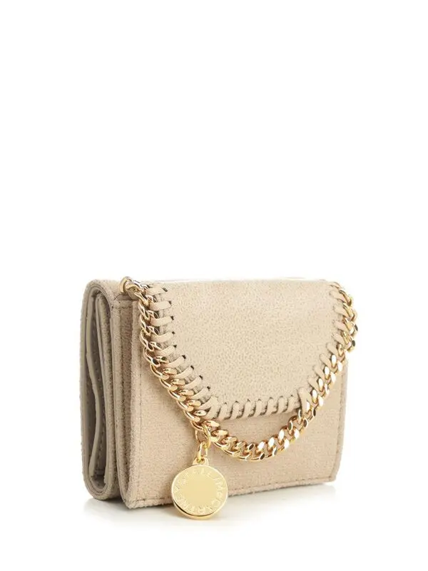 Stella McCartney Falabella Trifold Wallet - Cream