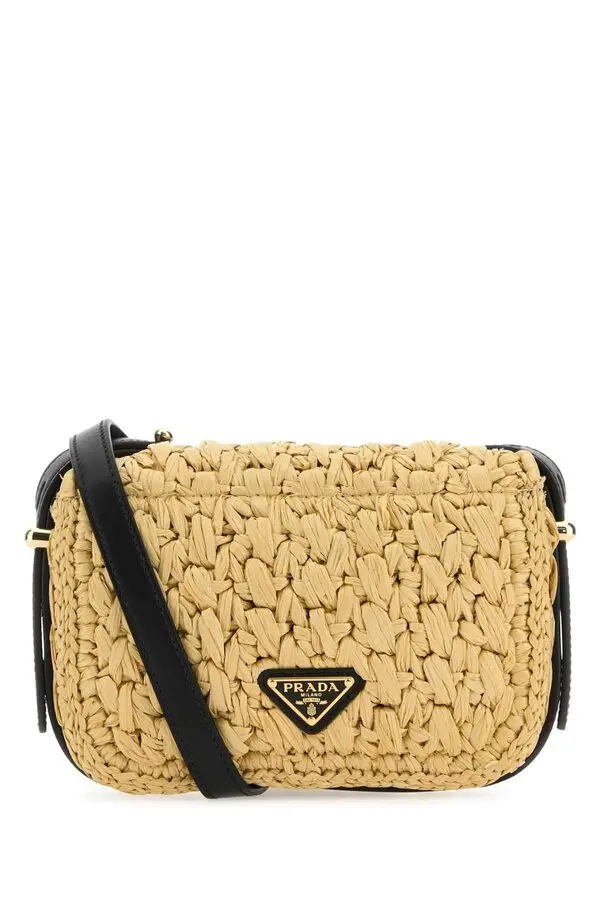 Prada Raffia Crossbody Bag