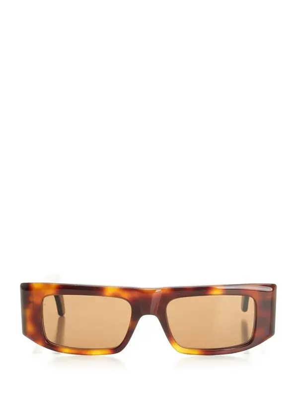 Valentino Garavani Rectangular Acetate Glasses - Brown