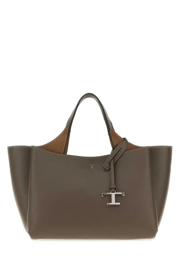 TOD'S Mud Leather Mini Handbag - Brown