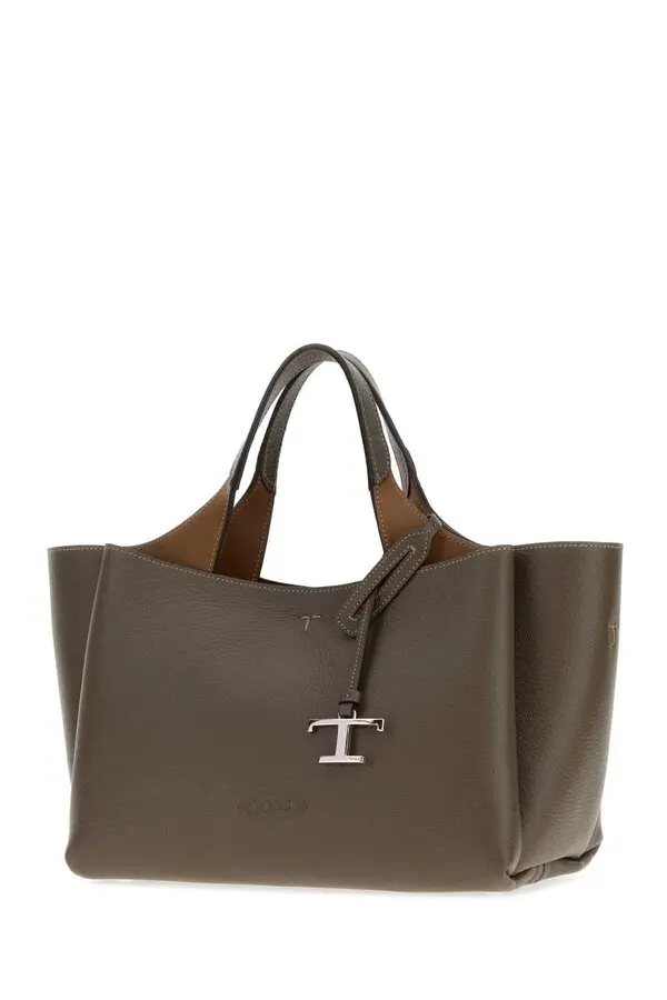 TOD'S Mud Leather Mini Handbag - Brown