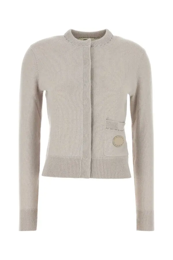 Fendi Cappuccino Cashmere Cardigan - Brown