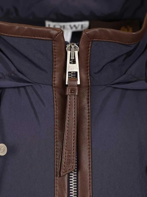 Loewe Hooded Jacket In Technical Fabric - Blue