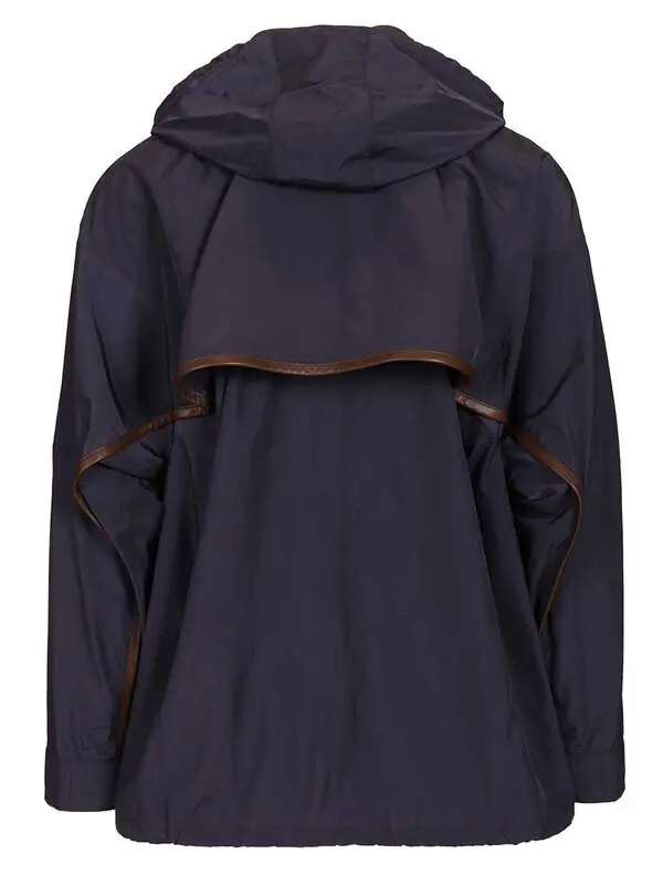 Loewe Hooded Technical Fabric Jacket - Blue