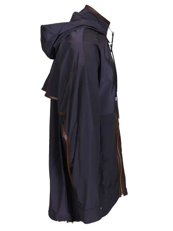 Loewe Hooded Technical Fabric Jacket - Blue
