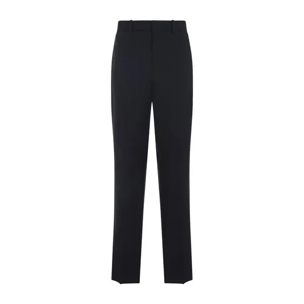 JIL SANDER Slim Fit Wool Trousers - Blue
