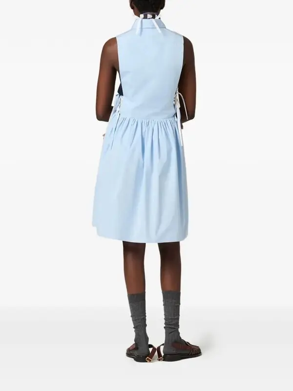 Miu Miu Sleeveless Poplin Dress