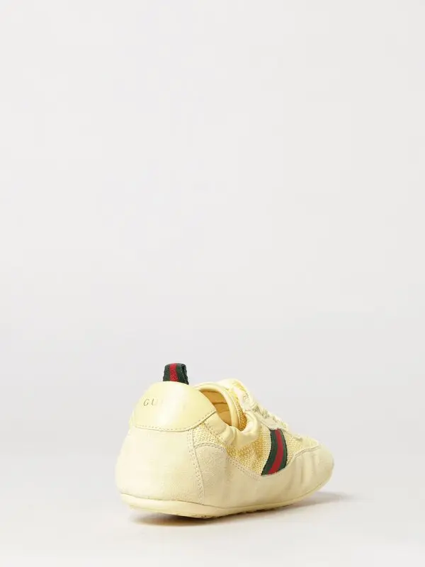 Gucci Shift Low-top Suede And Mesh Sneakers With Web Stripe