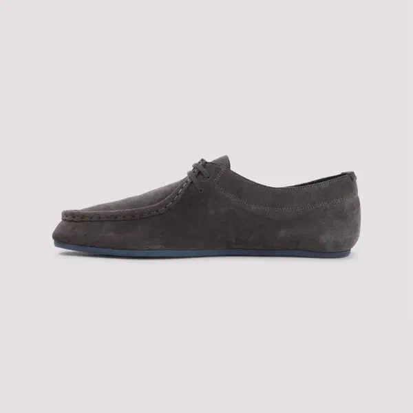 JIL SANDER Suede Leather Lace-up Shoes - Gray