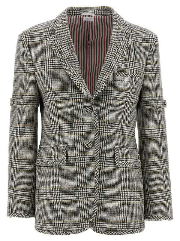 Thom Browne Prince Of Wales Blazer - Multicolor