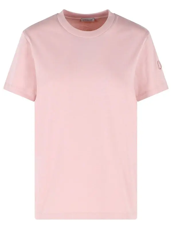 Moncler Cotton T-shirt - Pink