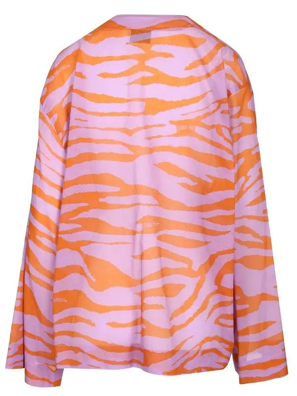 Attico Animal Print Blouse - Multicolor