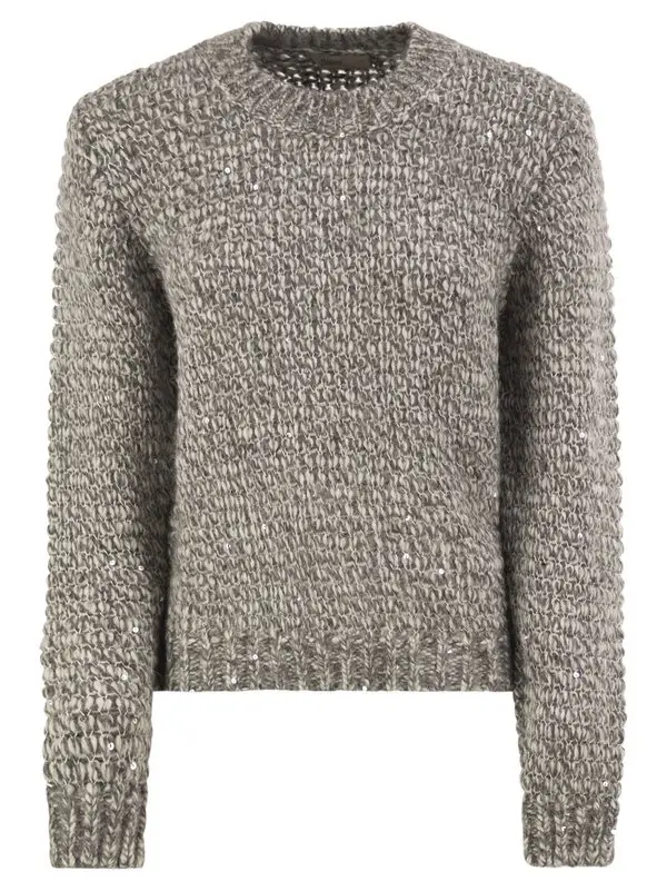 Herno Alpaca-blend Jumper With Sequins