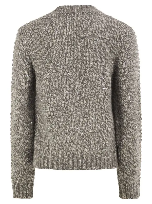 Herno Alpaca-blend Jumper With Sequins