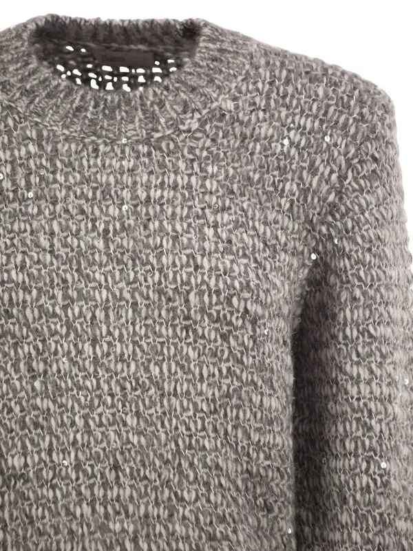 Herno Alpaca-blend Jumper With Sequins