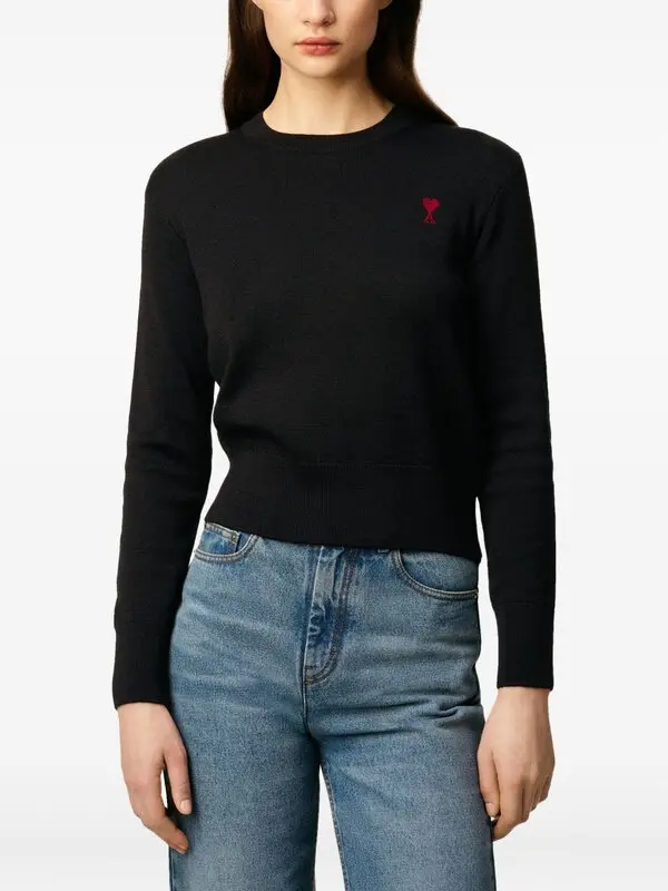 AMI Paris De Coeur Wool Sweater