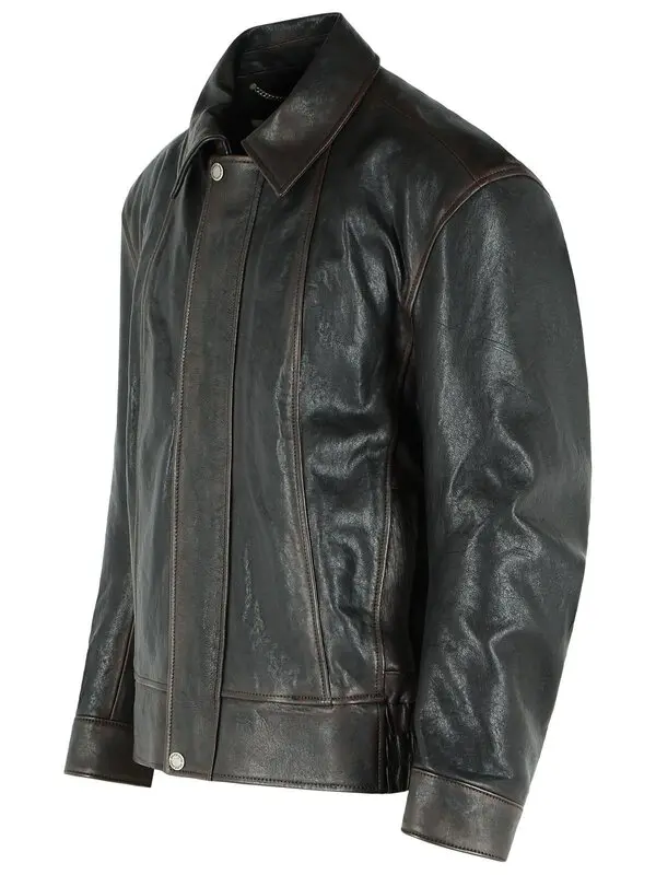GOLDEN GOOSE Prince' Leather Bomber Jacket