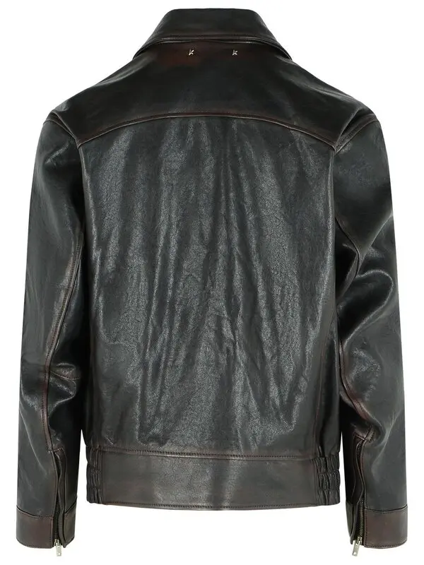 GOLDEN GOOSE Prince' Leather Bomber Jacket