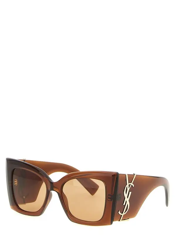 Saint Laurent Sl M119 Blaze Crystal' Sunglasses - Brown