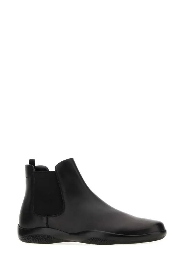Prada Leather Ankle Boots