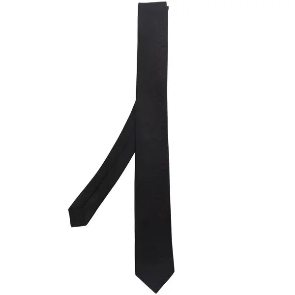 Saint Laurent Silk Neck Ties - Black
