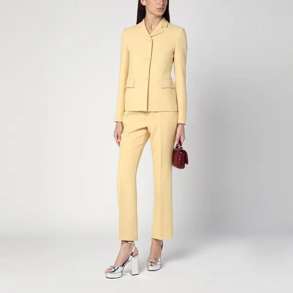 Gucci Coloured Wool Crepe Trousers