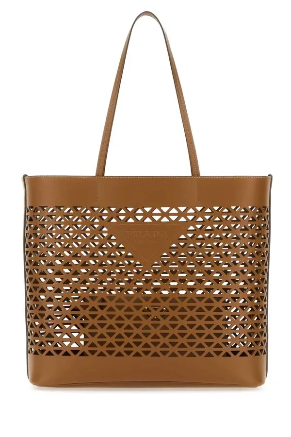 Prada Caramel Leather Shopping Bag