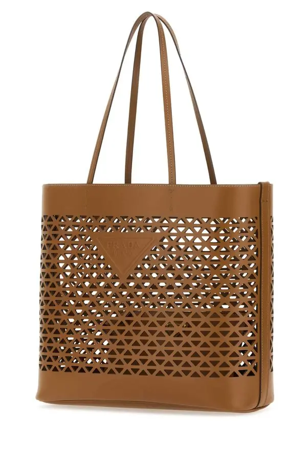 Prada Caramel Leather Shopping Bag