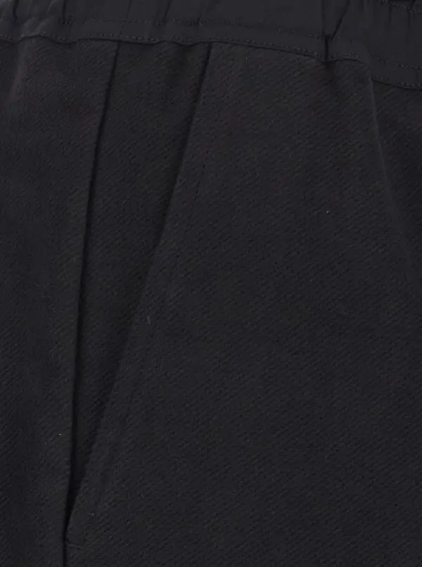 Rick Owens Pants With Elasticated Waistband With Oversized Drawstring In Cotton For - Black