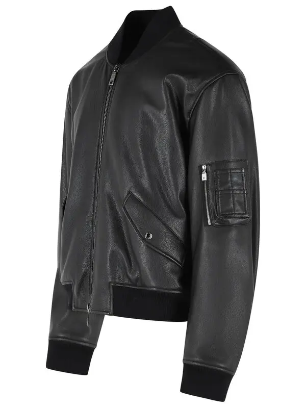 Dolce & Gabbana Leather Bomber Jacket