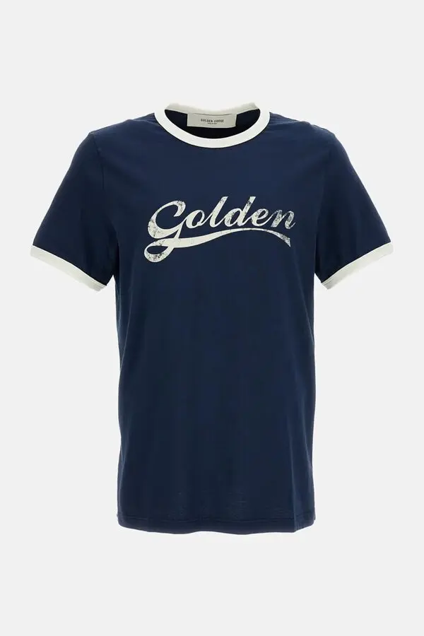 GOLDEN GOOSE Journey M's Garment Dyed Slim T-shirt