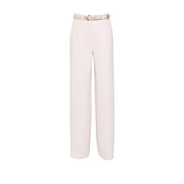Max Mara Trousers Straight Trousers - Pink