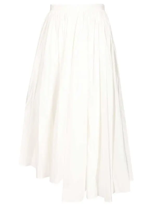 SELF-PORTRAIT Poplin Midi Skirt