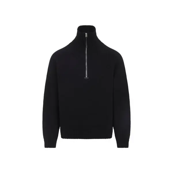 TOM FORD Half Zip Sweater - Black