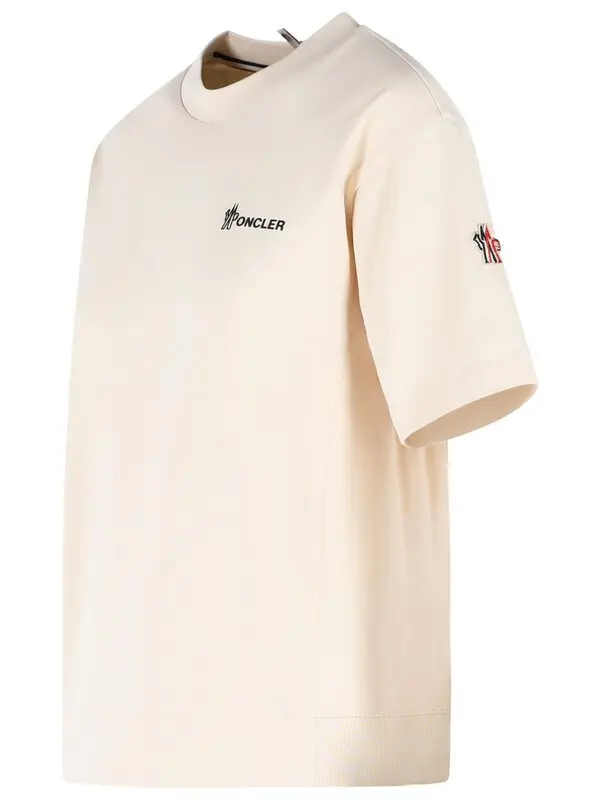 Moncler Cotton T-shirt - Cream